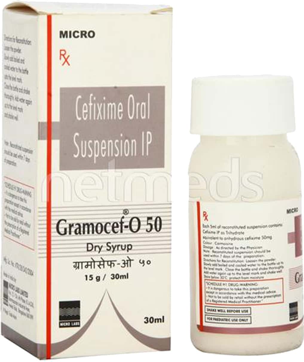 Gramocef O 50 MG Dry Suspension (30): Uses, Side Effects, Price ...