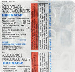 Hifenac P Tablet: Uses, Side Effects, Price, Dosage & More Info - PharmEasy