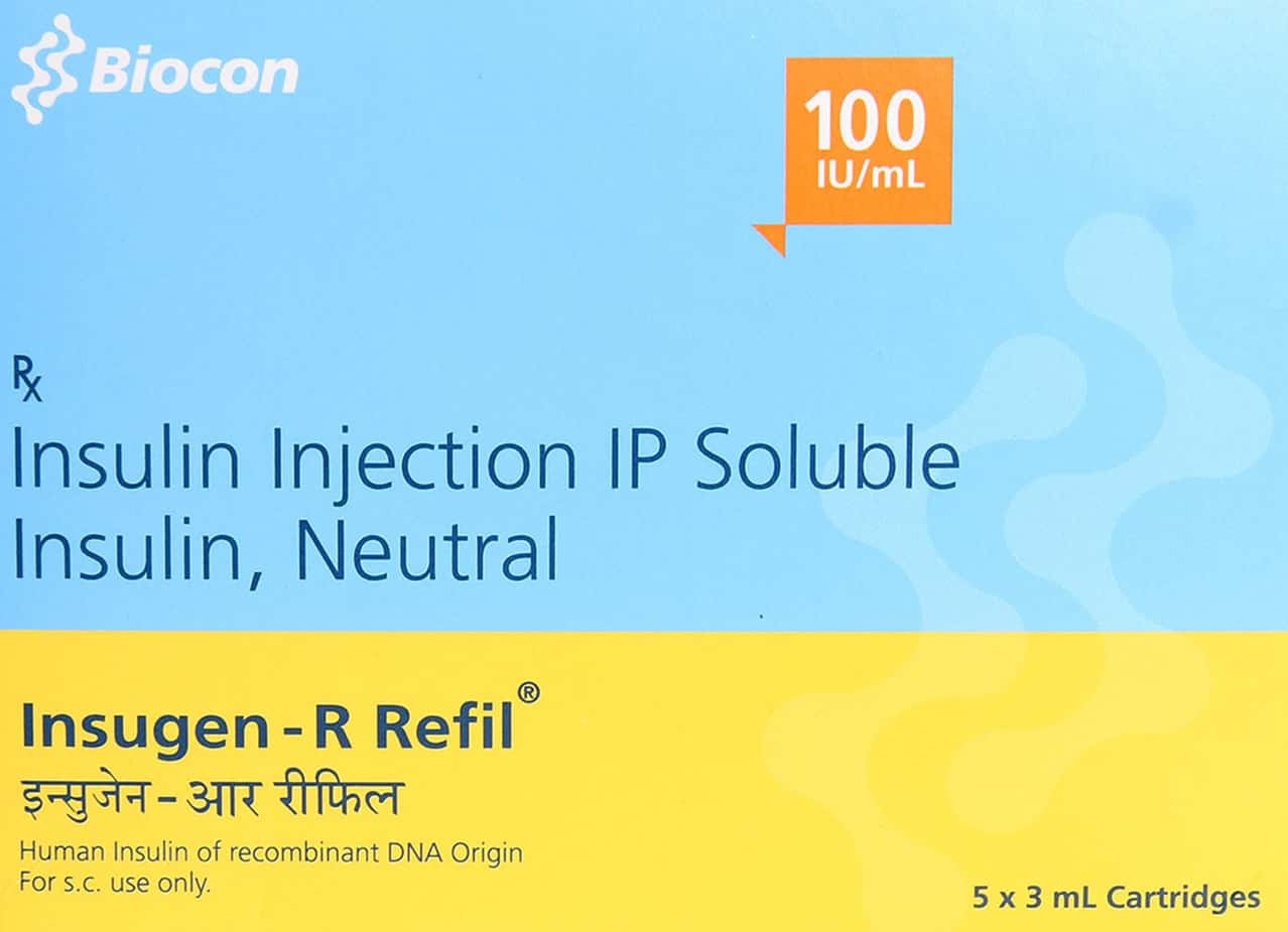 Insugen R 100 IU/ML Solution For Injection (3): Uses, Side Effects ...