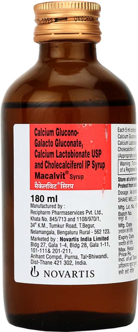 Buy Macalvit Bottle Of 180ml Syrup Online & Save Up to 24% at PharmEasy