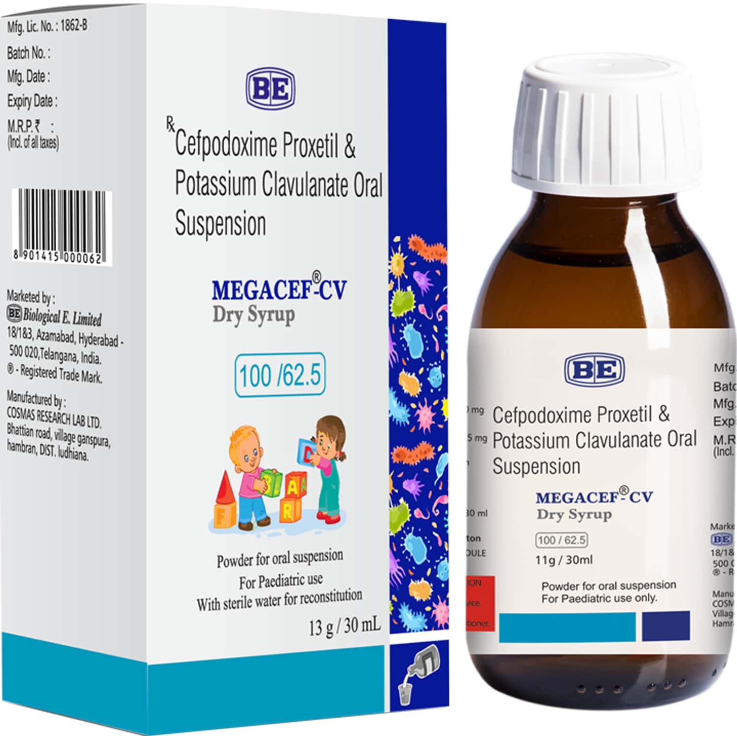 Megacef 50 MG Dry Suspension (30): Uses, Side Effects, Price & Dosage ...
