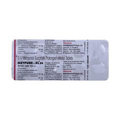 Metpure Xl 50 MG Tablet (10): Uses, Side Effects, Price & Dosage ...