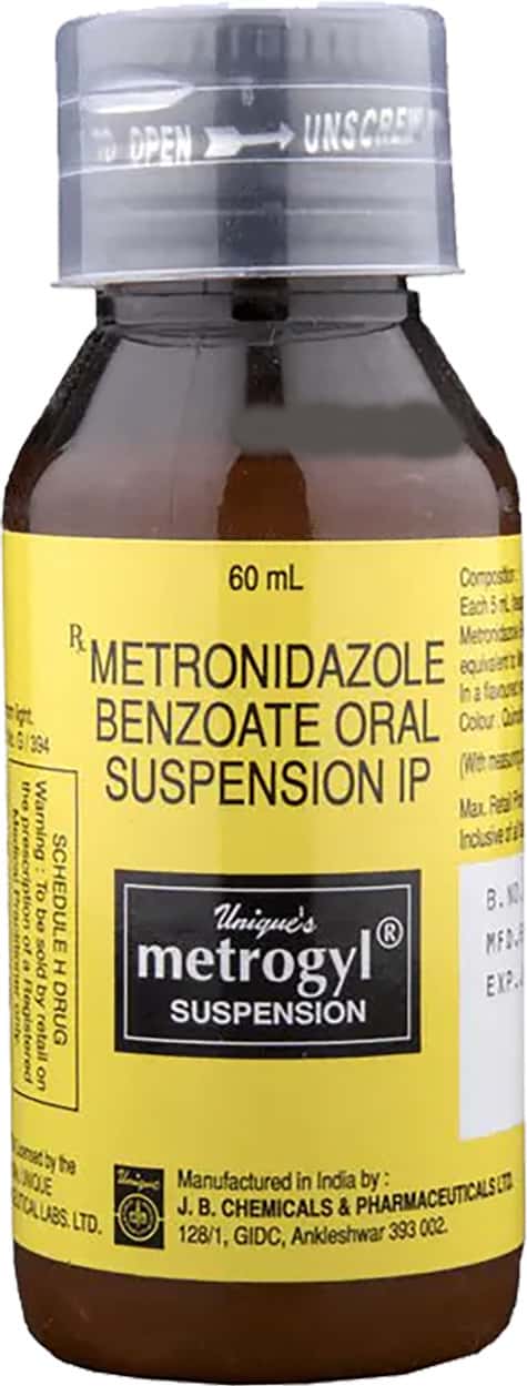 Metrogyl Suspension: Uses, Side Effects, Price, Dosage & More Info ...