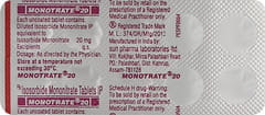 Monotrate 20 MG Tablet (10): Uses, Side Effects, Price & Dosage | PharmEasy