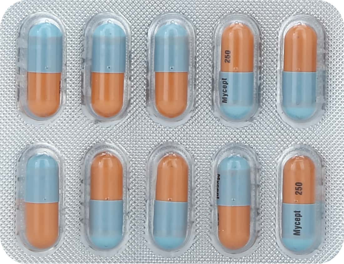 Mycept 250 MG Capsule (10): Uses, Side Effects, Price & Dosage | PharmEasy