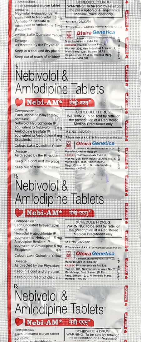 Nebi Am Strip Of 10 Tablets: Uses, Side Effects, Price & Dosage | PharmEasy
