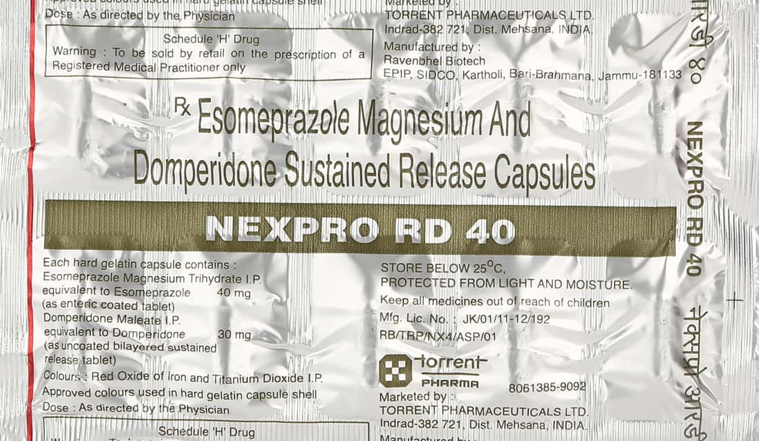 Nexpro RD 40 Capsule: Uses, Side Effects, Price, Dosage & More Info ...