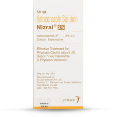 Nizral 2 %W/V Skin Solution (50): Uses, Side Effects, Price & Dosage ...