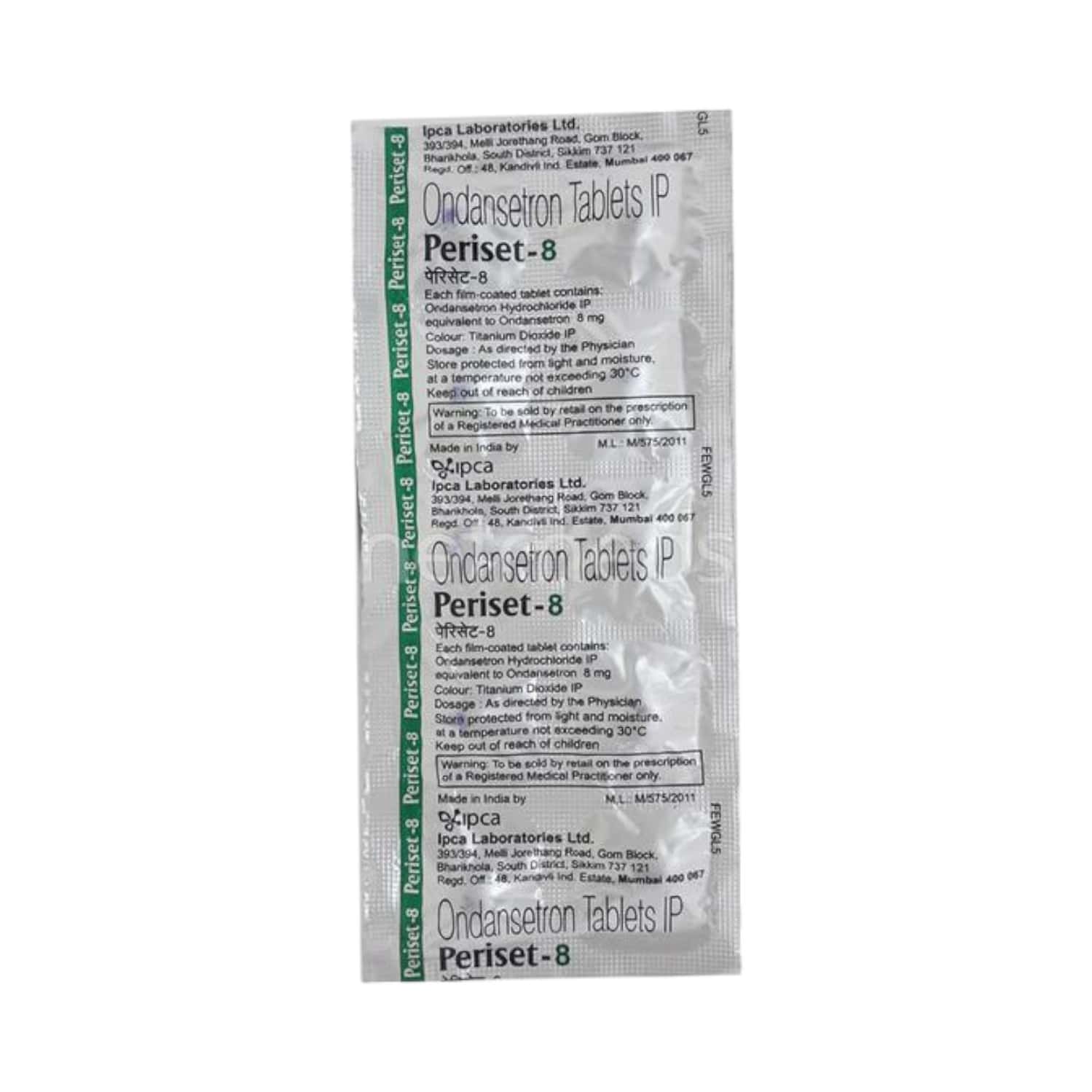 Periset 8 MG Tablet (10): Uses, Side Effects, Price & Dosage | PharmEasy