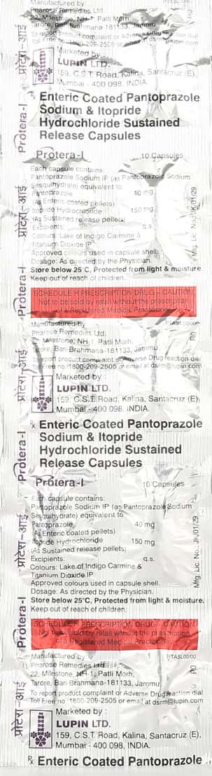 Protera I Strip Of 10 Capsules: Uses, Side Effects, Price & Dosage ...