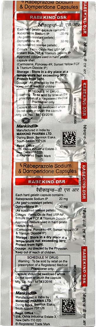 Rabekind-DSR Capsule: Uses, Side Effects, Price, Dosage & More Info ...