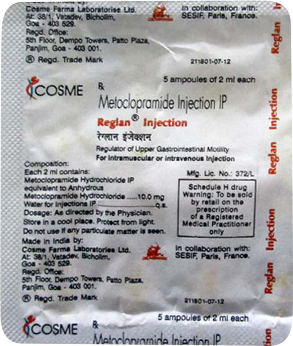 Reglan Injection: Uses, Side Effects, Price, Dosage & More Info - PharmEasy