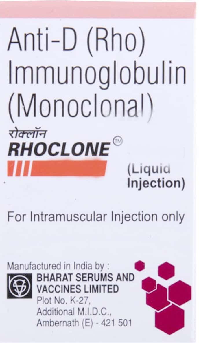 Buy Rhoclone 300 MCG Powder For Injection (1) Online & Save Up to 24% ...