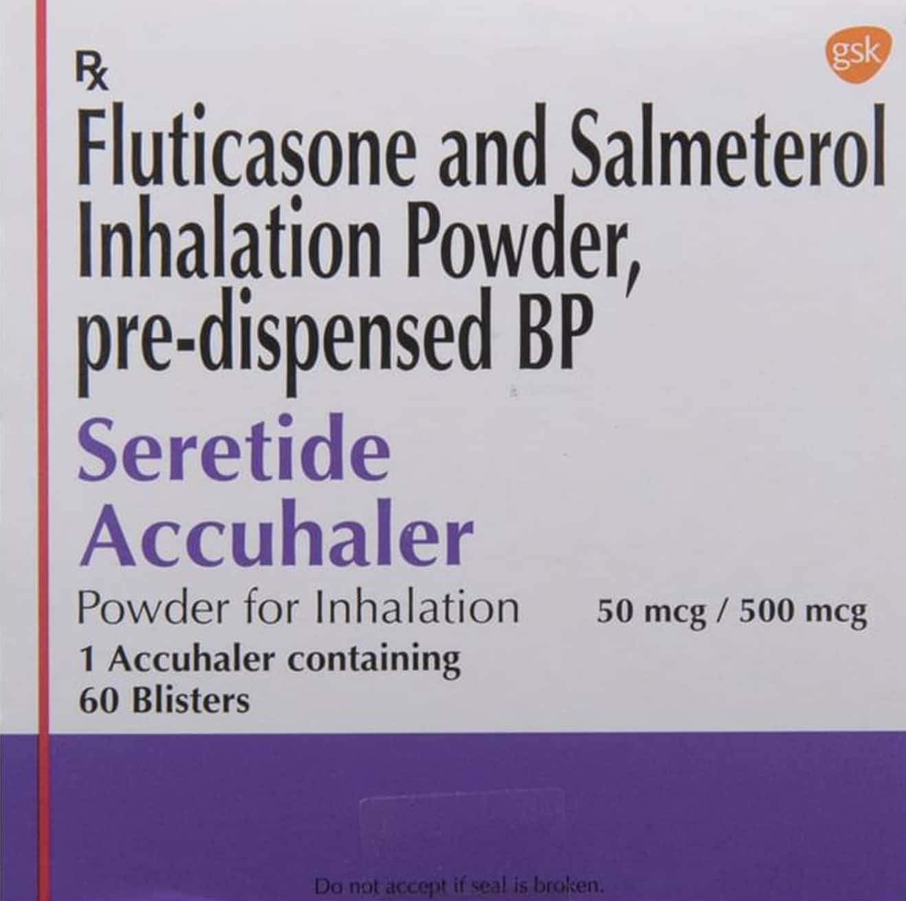 Seretide 50/500mcg Box Of 60 Accuhaler: Uses, Side Effects, Price ...