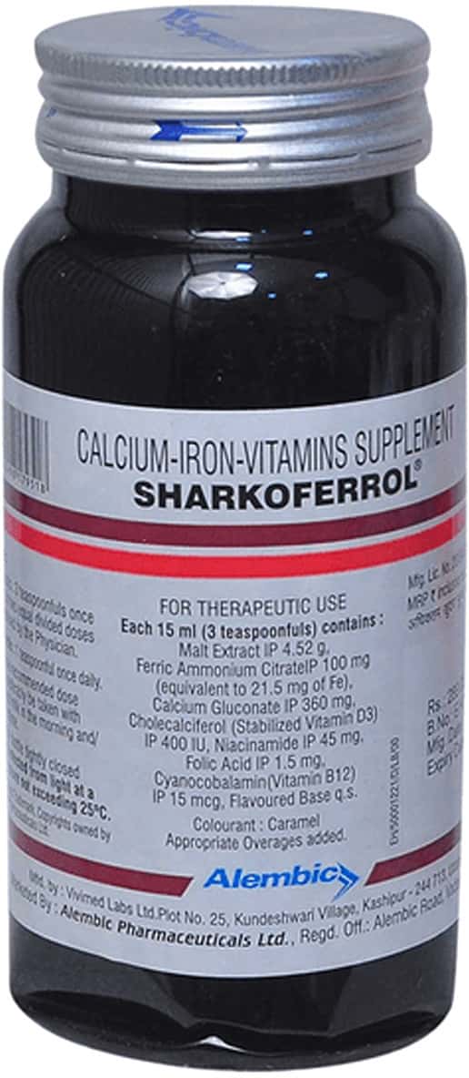 Buy Sharkoferrol Bottle Of 450gm Oral Liquid Online & Save Up to 24% at ...
