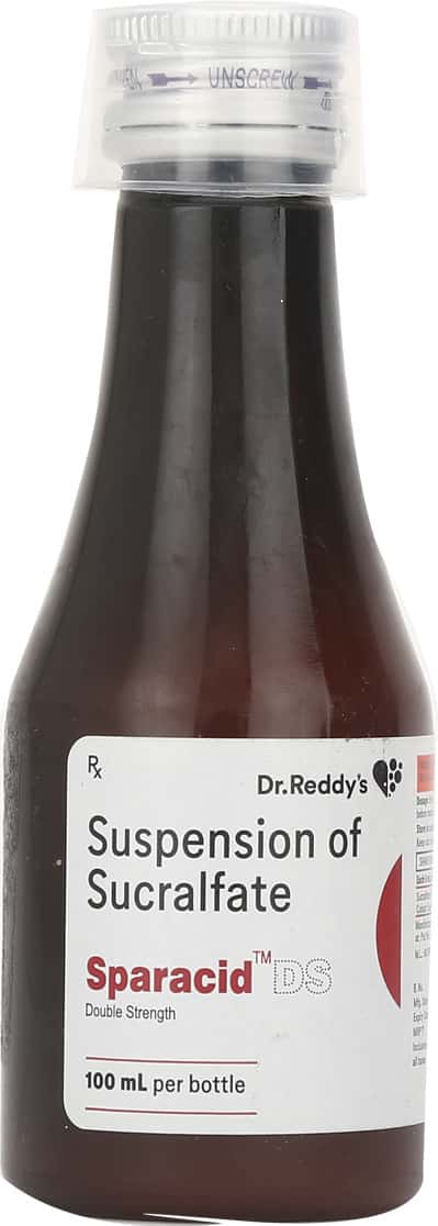 Sparacid Ds 1000 MG/5ML Syrup (100): Uses, Side Effects, Price & Dosage ...