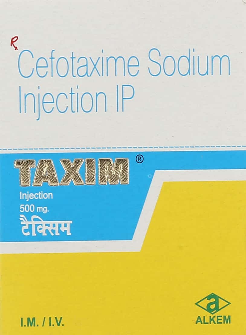 Taxim 500mg Powder For Injection: Uses, Side Effects, Price, Dosage ...
