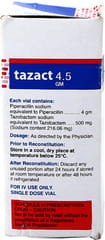 Tazact 4.5gm Powder For Injection: Uses, Side Effects, Price, Dosage ...