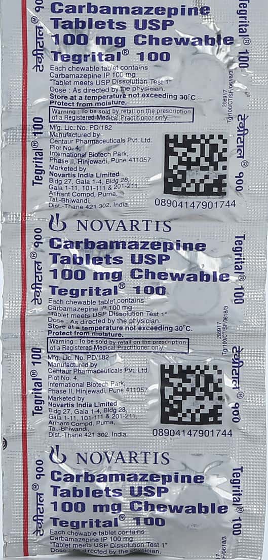 Tegrital 100 MG Tablet (10): Uses, Side Effects, Price & Dosage | PharmEasy
