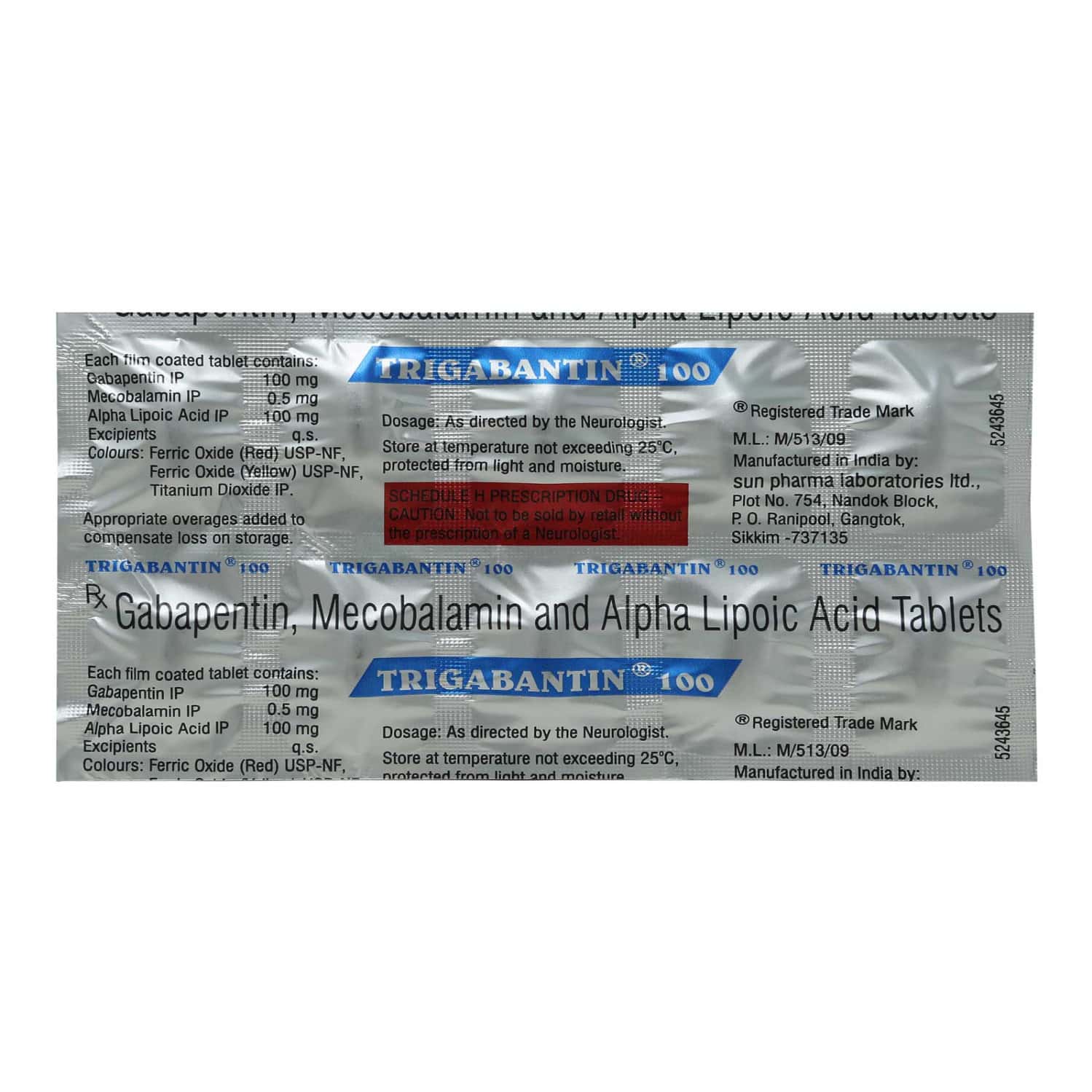 Trigabantin 100 Tablet: Uses, Side Effects, Price, Dosage & More Info ...