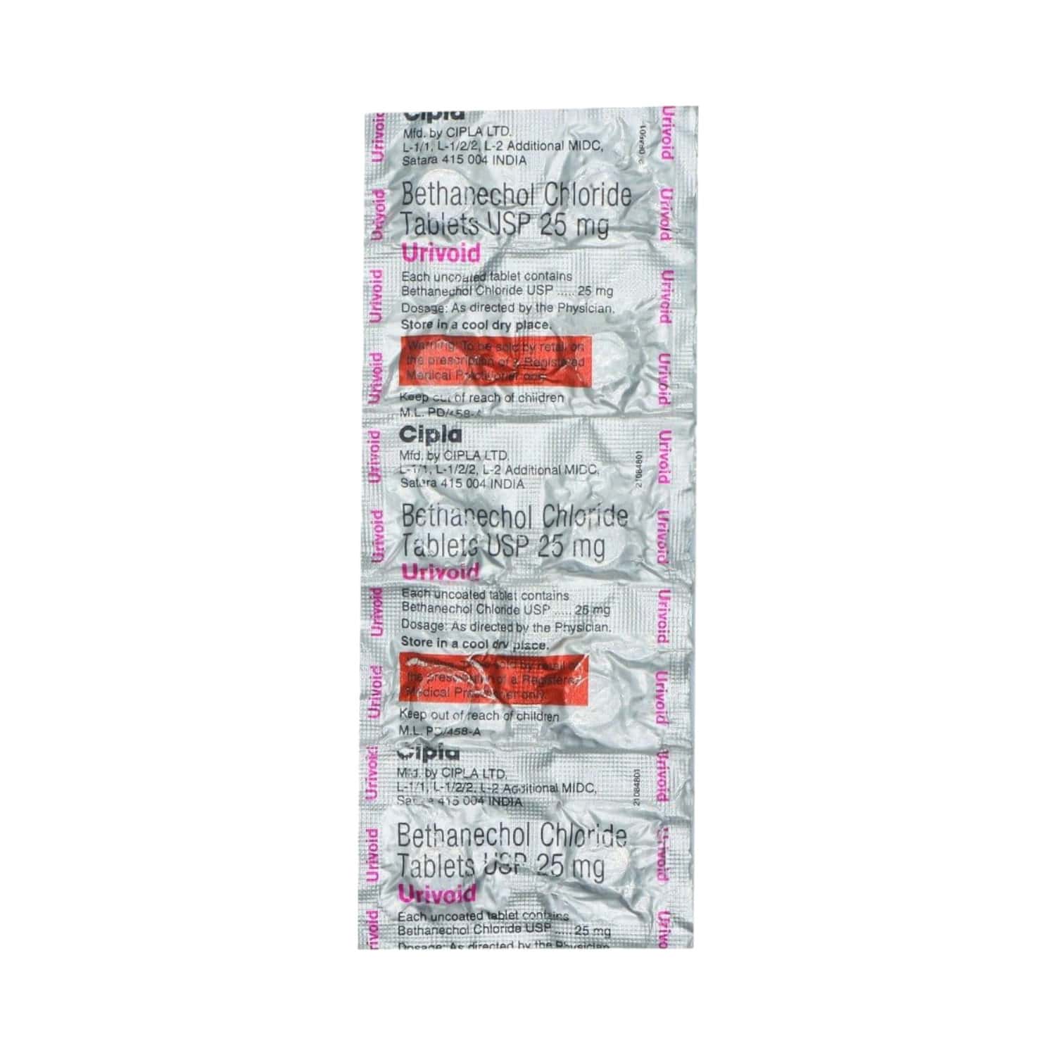 Urivoid 25 MG Tablet (10): Uses, Side Effects, Price & Dosage | PharmEasy