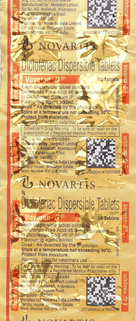 Voveran D Tablet: Uses, Side Effects, Price, Dosage & More Info - PharmEasy