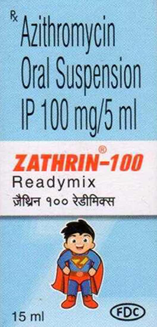 Zathrin 100 MG Syrup (15): Uses, Side Effects, Price & Dosage | PharmEasy
