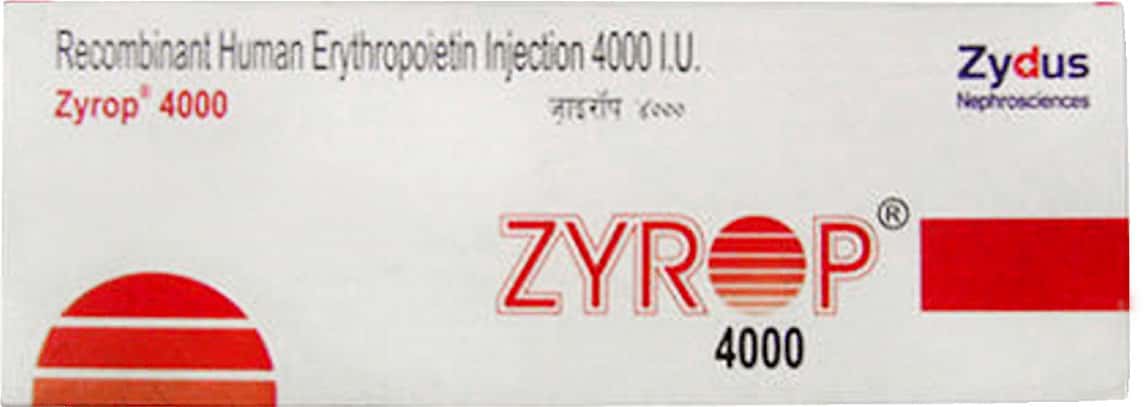 Zyrop 4000 IU Powder For Injection (1): Uses, Side Effects, Price ...