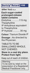 Dericip Retard 150mg Strip Of 10 Tablets: Uses, Side Effects, Price ...
