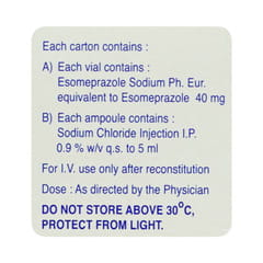 Nexpro Iv 40 MG Powder For Injection (1): Uses, Side Effects, Price ...