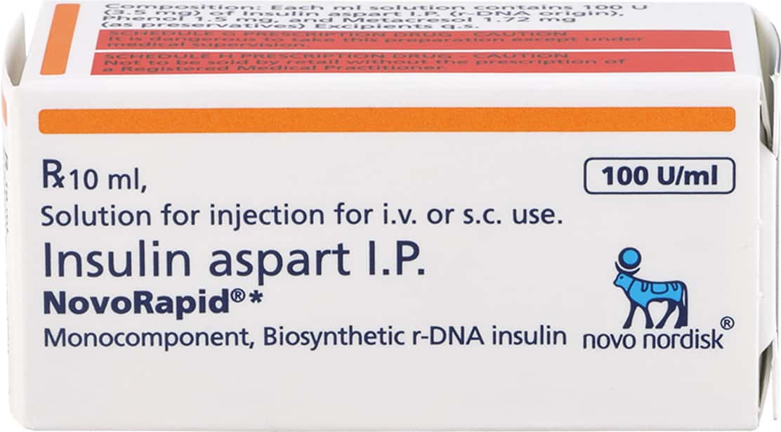 Novorapid 100 IU/ML Solution For Injection (10): Uses, Side Effects ...