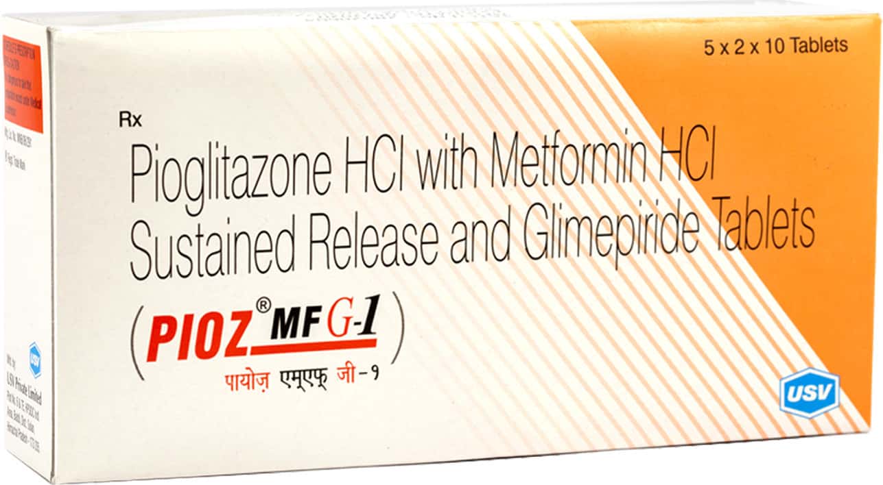 Pioz MF G-1 Tablet: Uses, Side Effects, Price, Dosage & More Info ...