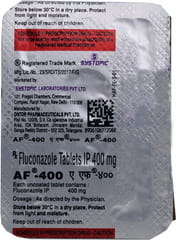 AF 400 Tablet: Uses, Side Effects, Price, Dosage & More Info - PharmEasy
