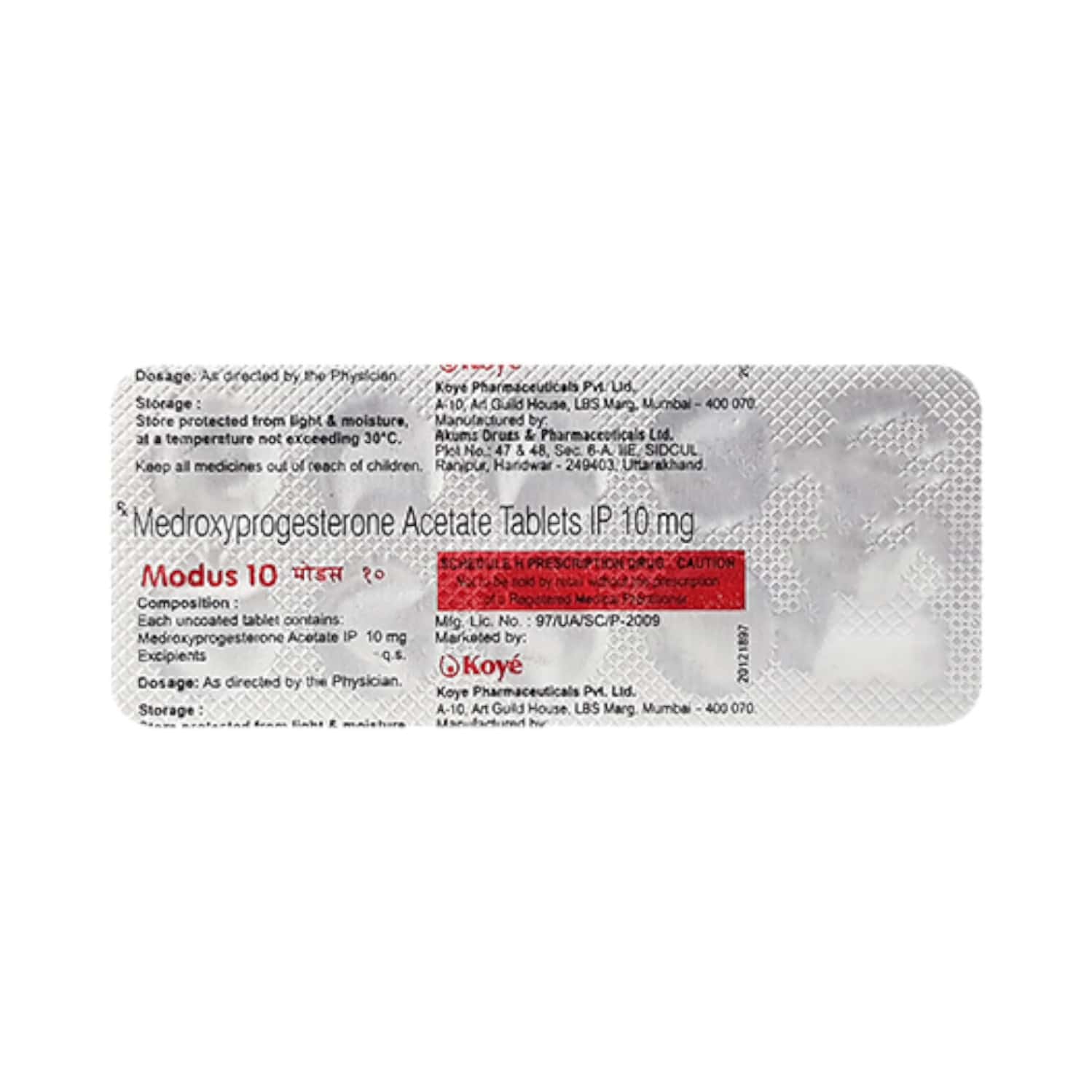 Modus 10 Tablet: Uses, Side Effects, Price, Dosage & More Info - PharmEasy