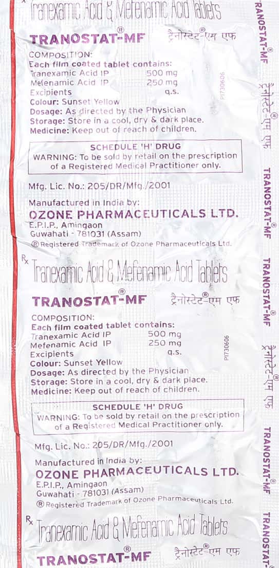Tranostat Mf Strip Of 6 Tablets: Uses, Side Effects, Price & Dosage ...
