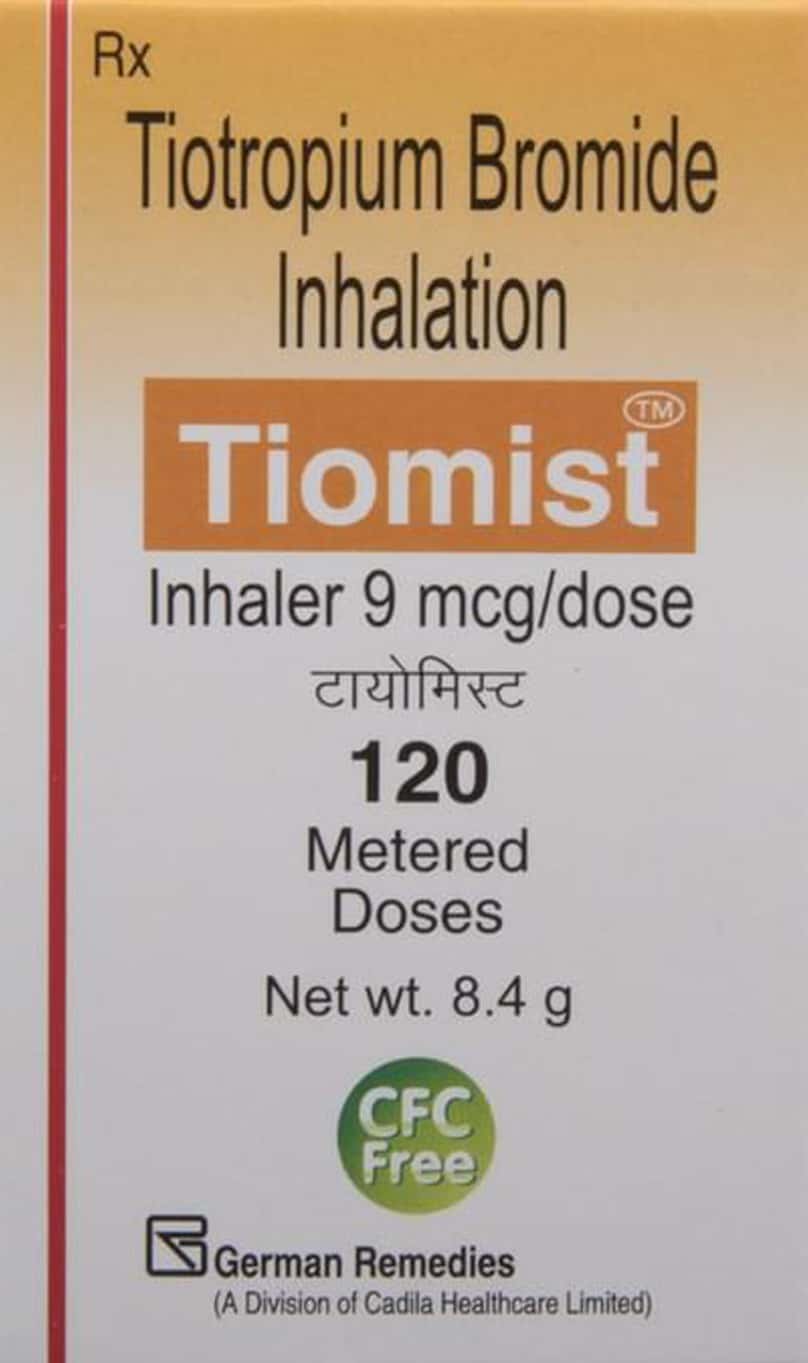 Tiomist 9 MCG Metered-Dose Inhaler (120): Uses, Side Effects, Price ...