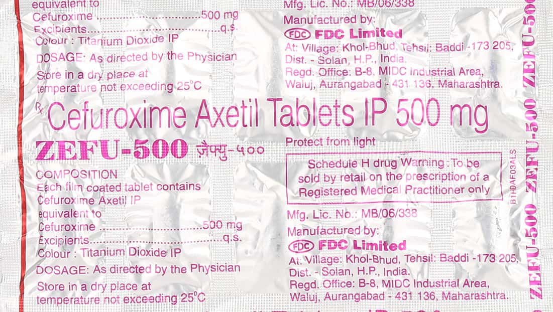 Zefu 500 MG Tablet (10): Uses, Side Effects, Price & Dosage | PharmEasy