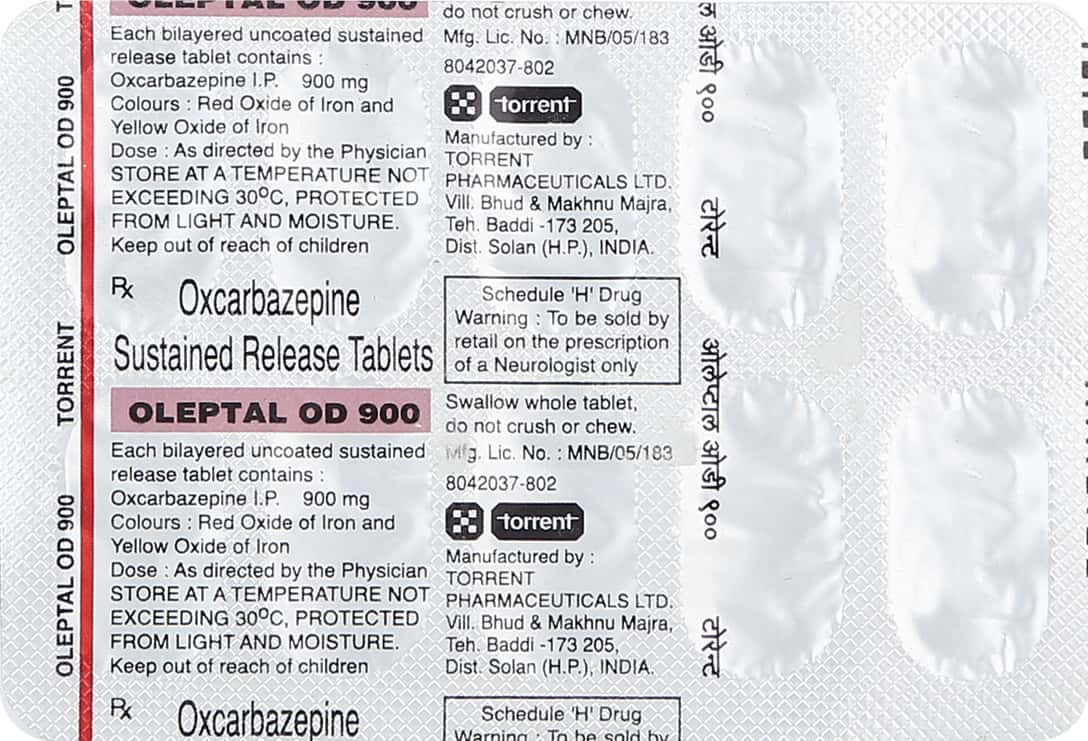 Oleptal Od 900 MG Tablet (10): Uses, Side Effects, Price & Dosage ...