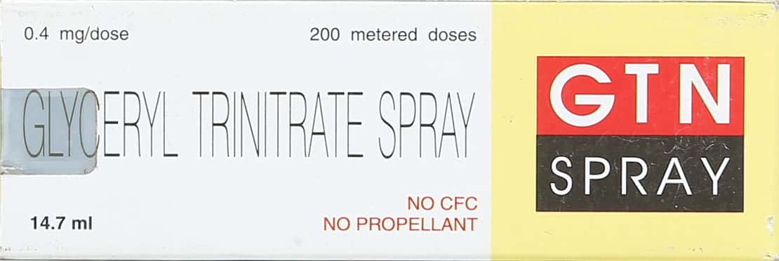 Buy Gtn 0.4 MG Mouth Spray (200) Online & Save Up to 24% at PharmEasy