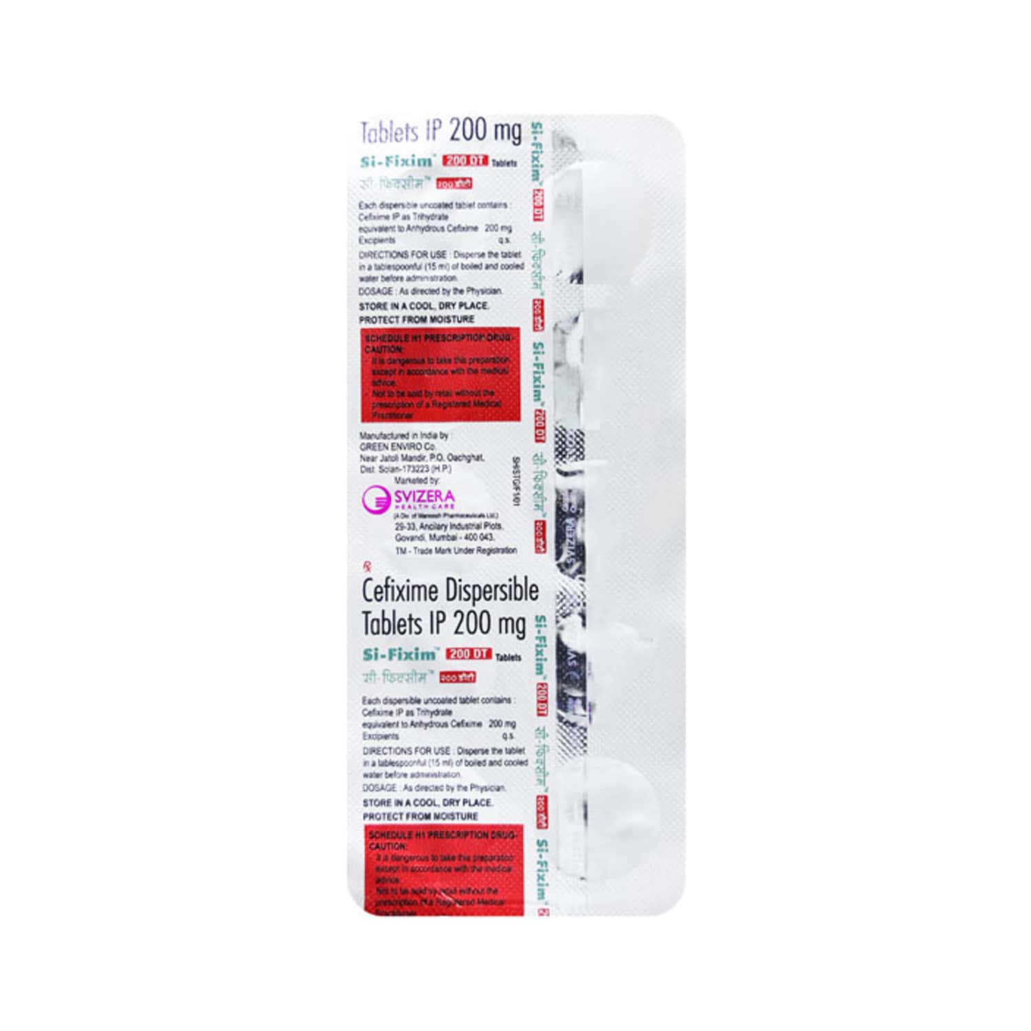Si Fixim Dt 200 MG Tablet (10): Uses, Side Effects, Price & Dosage ...