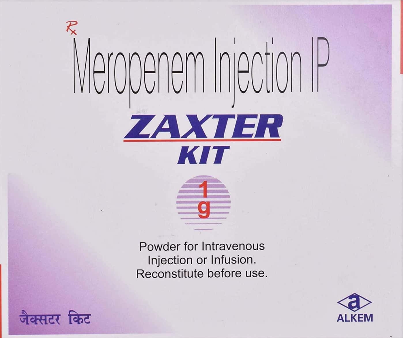 Zaxter Kit 1gm Powder For Injection: Uses, Side Effects, Price, Dosage ...
