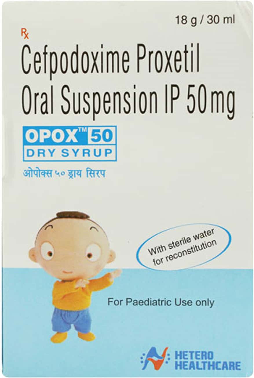 Opox 50 MG/5ML Dry Syrup (30): Uses, Side Effects, Price & Dosage ...