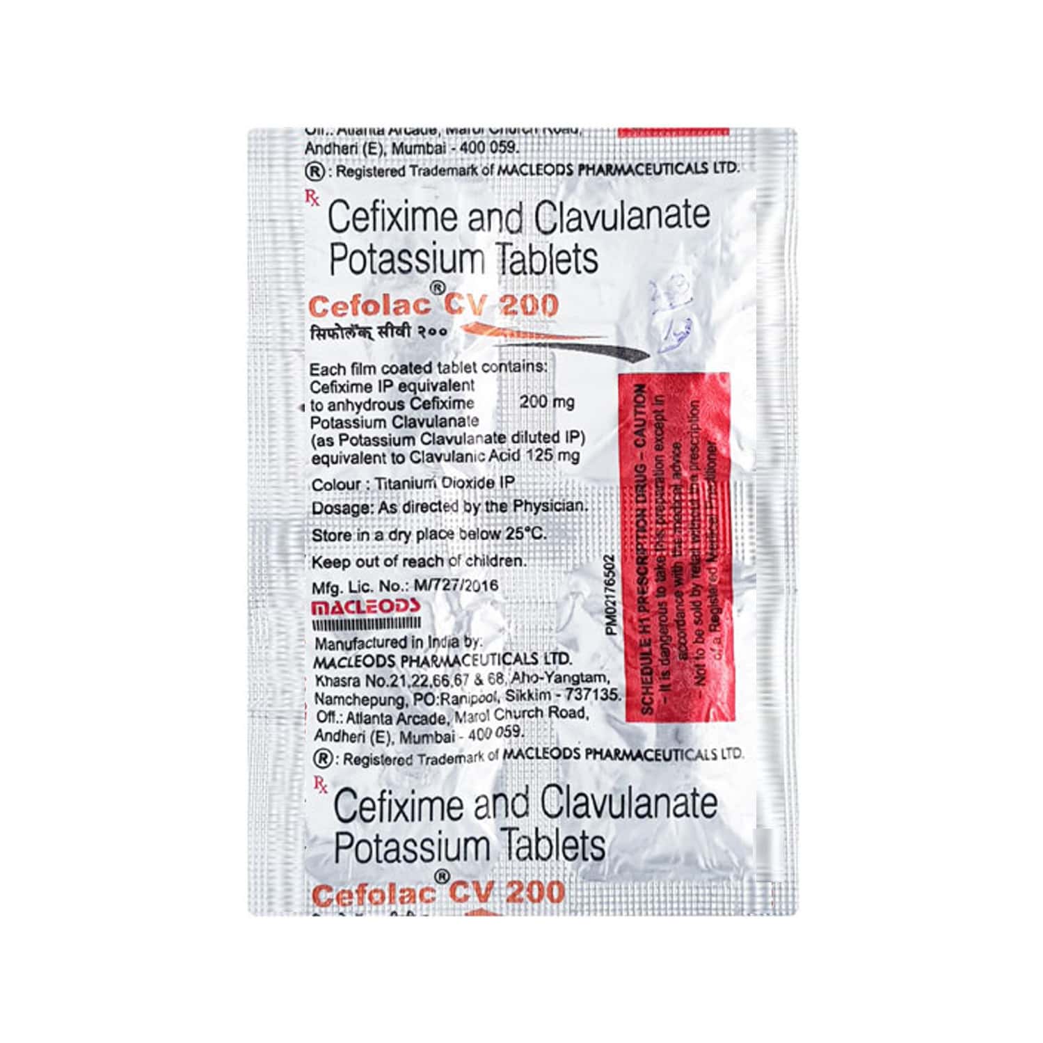 Cefolac Cv 200mg Strip Of 4 Tablets: Uses, Side Effects, Price & Dosage ...
