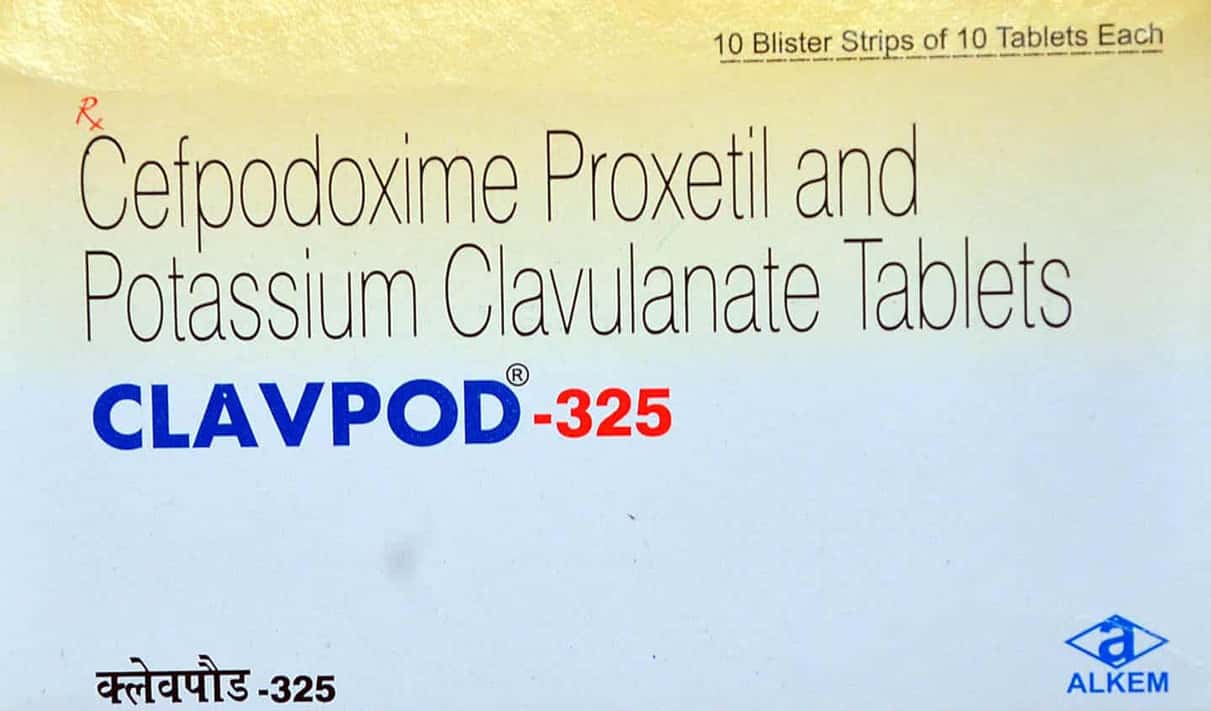 Clavpod 325mg Strip Of 10 Tablets: Uses, Side Effects, Price & Dosage ...