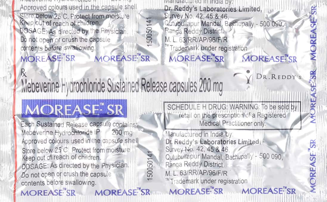 Morease Sr 200 MG Capsule (10): Uses, Side Effects, Price & Dosage ...