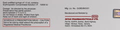 Epofit 10000 IU/ML Solution For Injection (1): Uses, Side Effects ...