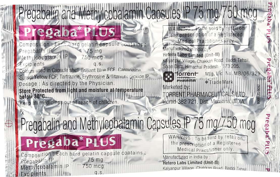 प्रेगबा प्लस 75 कैप्सूल (Pregaba Plus 75 in Hindi) : उपयोग, दुष्प्रभाव ...