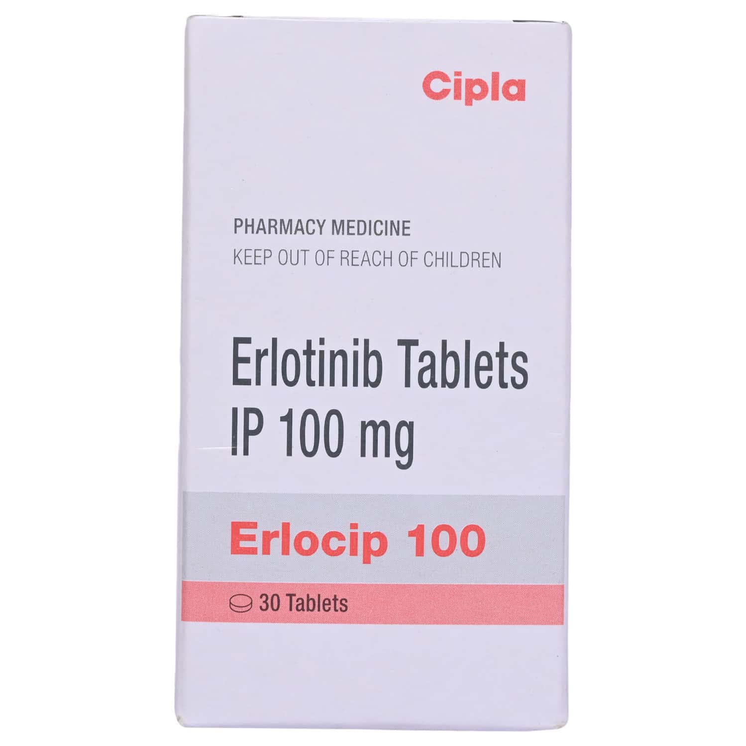 Erlocip 100 MG Tablet (30): Uses, Side Effects, Price & Dosage | PharmEasy