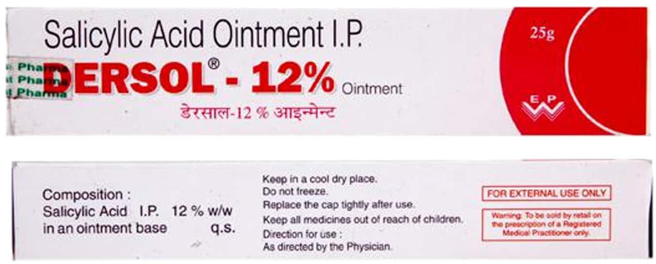Dersol 12 %W/W Ointment (25): Uses, Side Effects, Price & Dosage ...