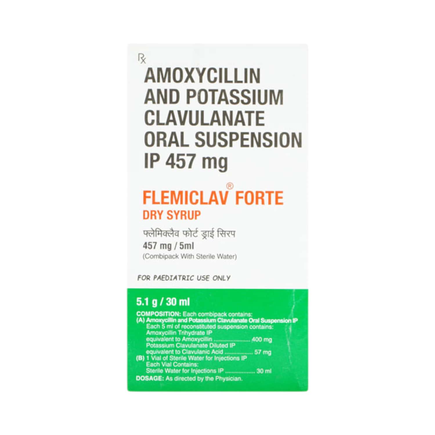 Flemiclav Forte Bottle Of 30ml Dry Syrup: Uses, Side Effects, Price ...